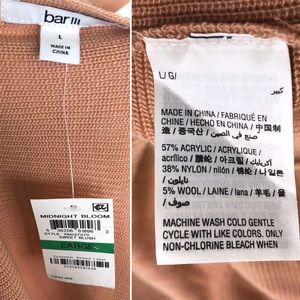 Bar III | Sweaters | Nwt Bar Iii Wear 2 Ways Twist Sweater Au6 | Poshmark